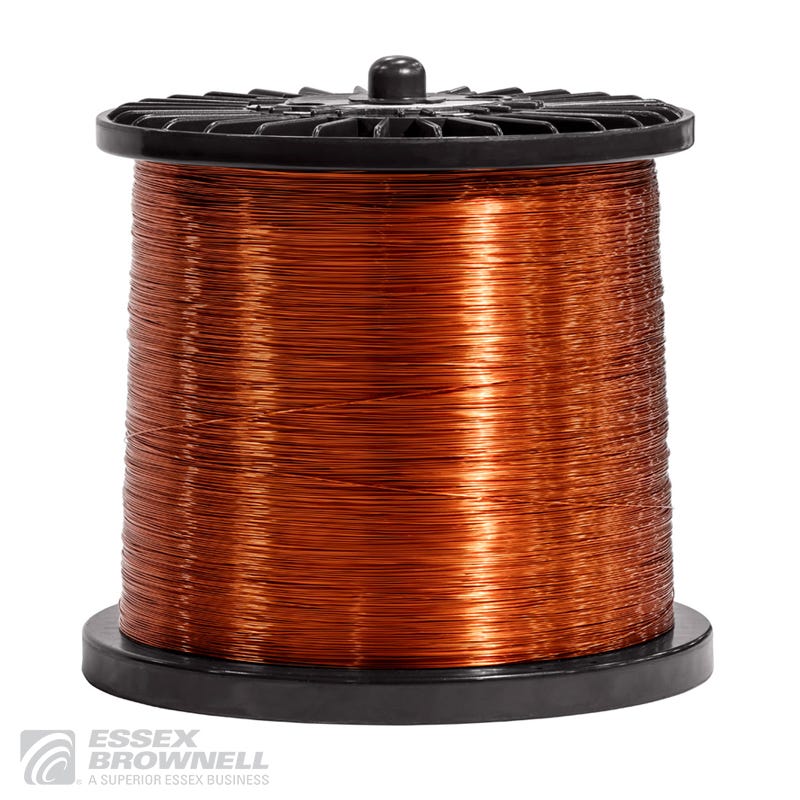 28 AWG, Round, Heavy, NEMA Essex GP-MR-200® (MW 35-C), Polyester-Polyamideimde, 200°C, Natural ...