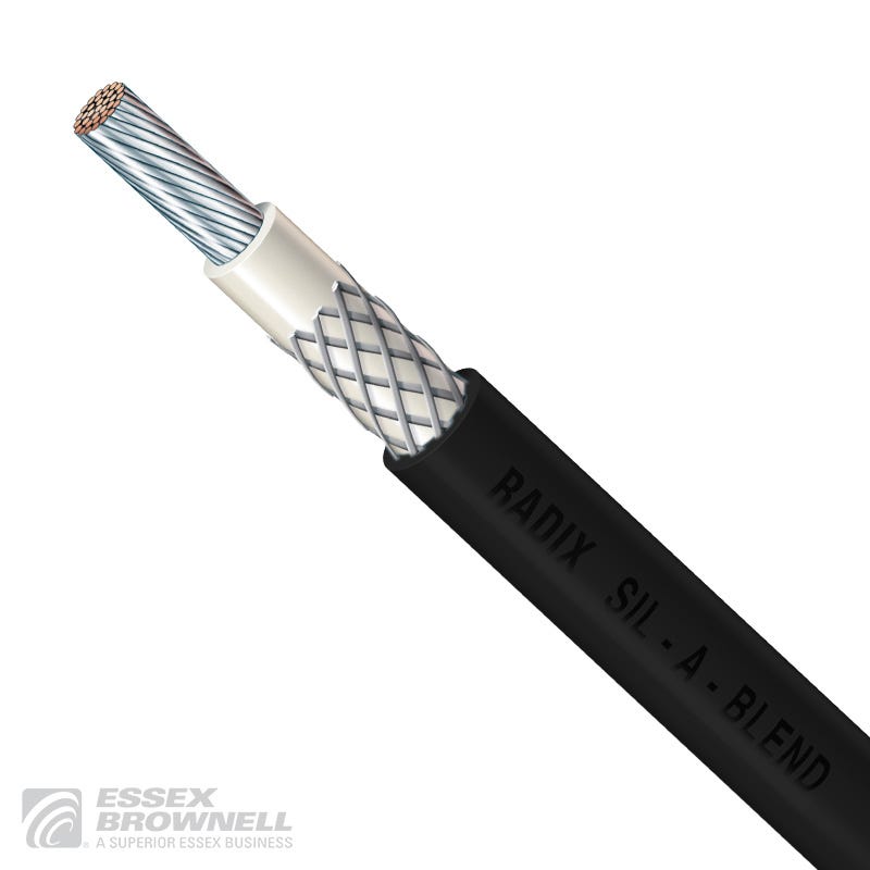 10 AWG, Braided Silicone Lead - Hook-Up Wire, 1000 V, 200 °C, Tinned ...