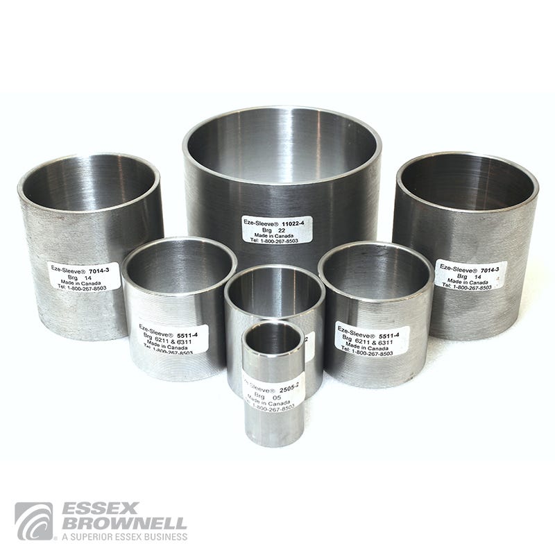 Repair Sleeves, Shaft, Steel, Bearing Sizes: 19 | Essex Brownell
