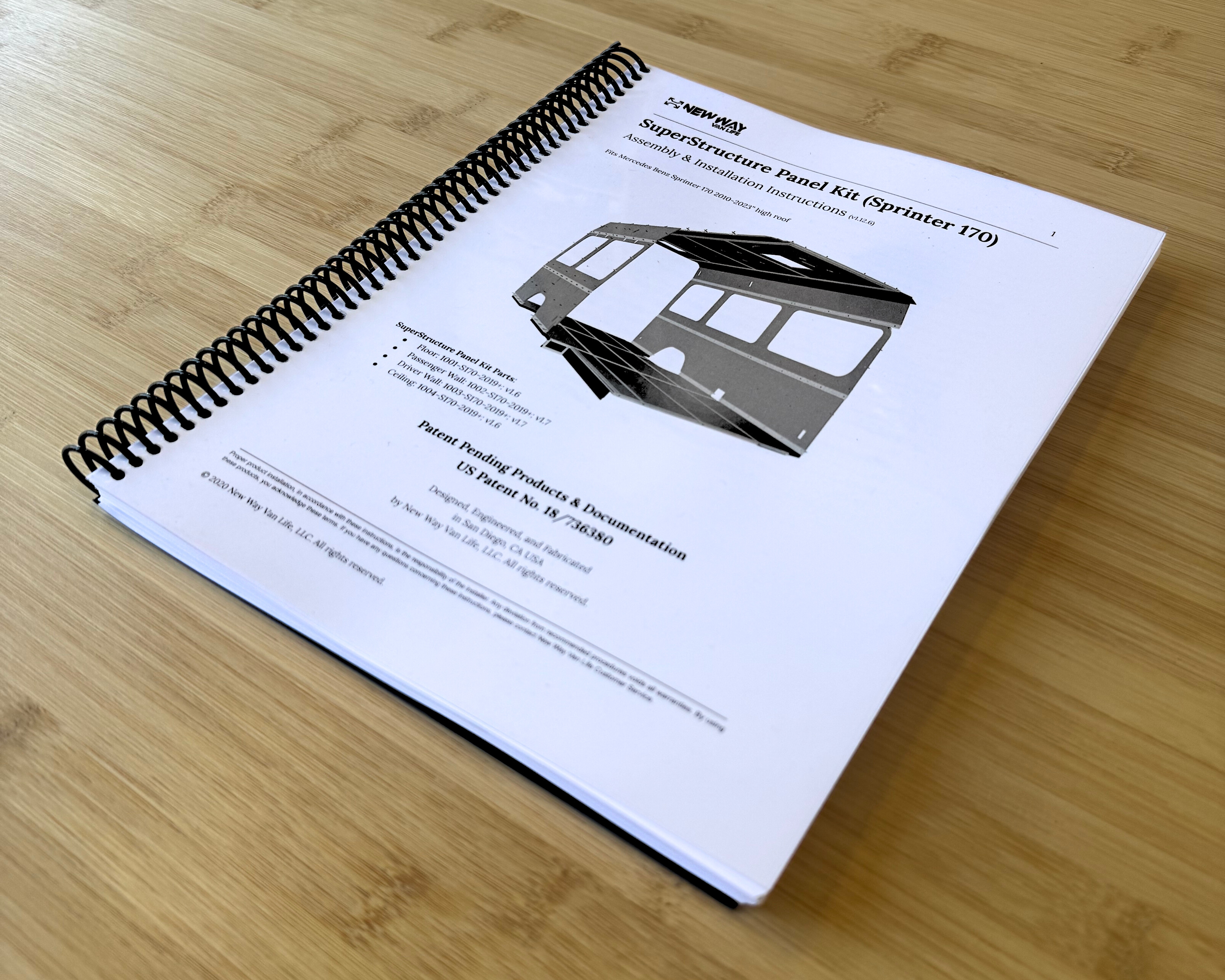 New Way Van Life - SuperStructure Panel Kit - Sprinter 144 (Bundle ...