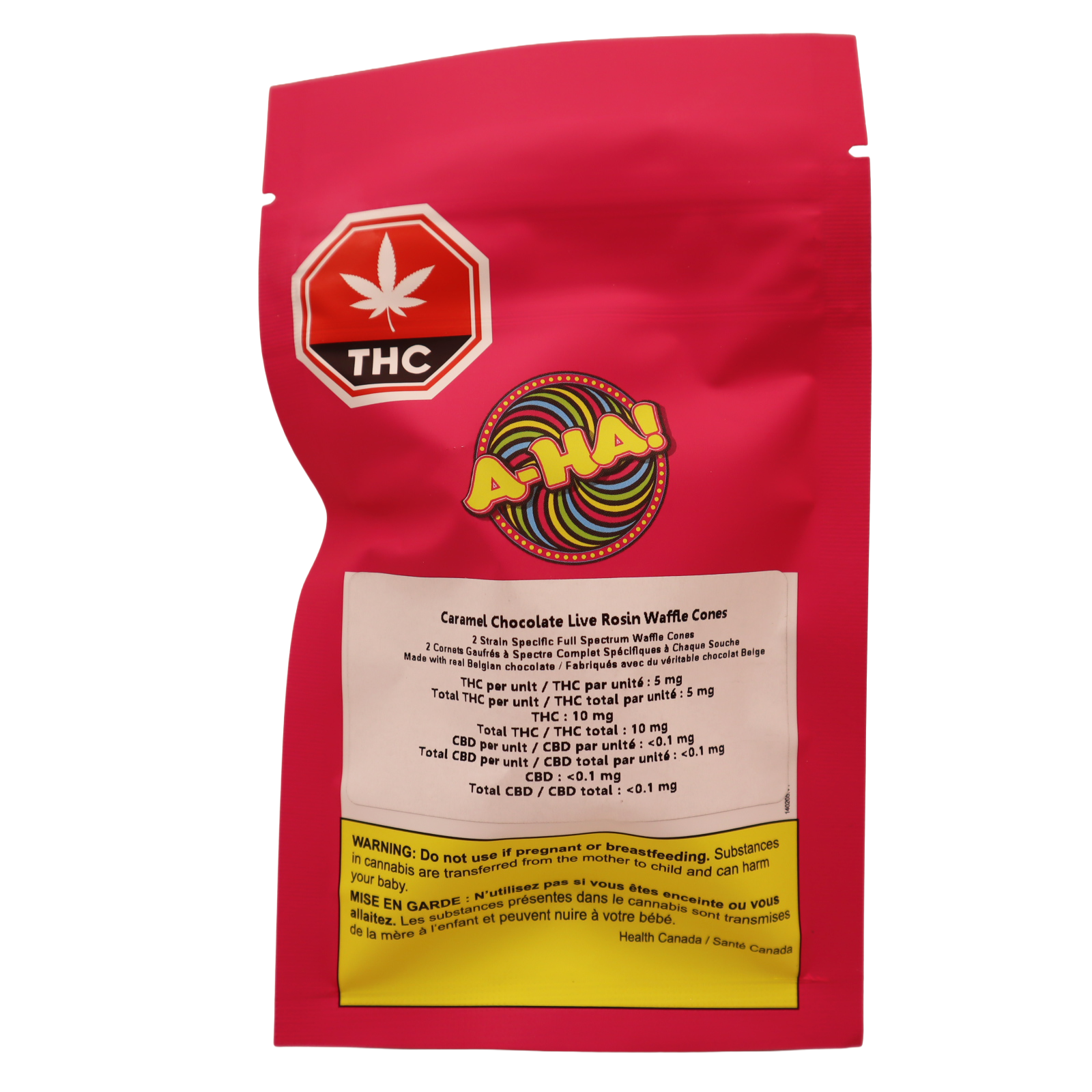 Caramel Chocolate Live Rosin Waffle Cones (2pc) | Recover Cann