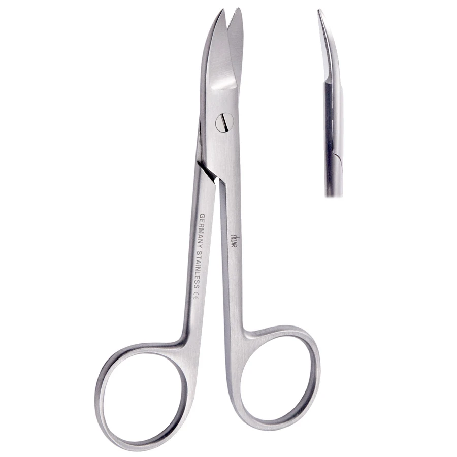 24-2341 Sklar Crown Scissors Curved Serrated