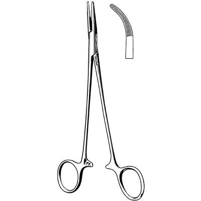 50-1472 Sklar Adson Hemostatic Forceps Curved HalfSerrated J...