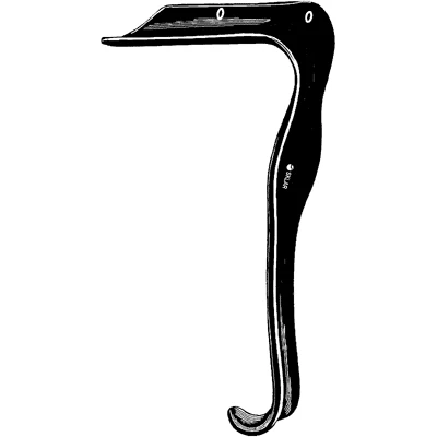 90-9066 Sklar Black Laser Jackson Vaginal Retractor | Sklar Corporation