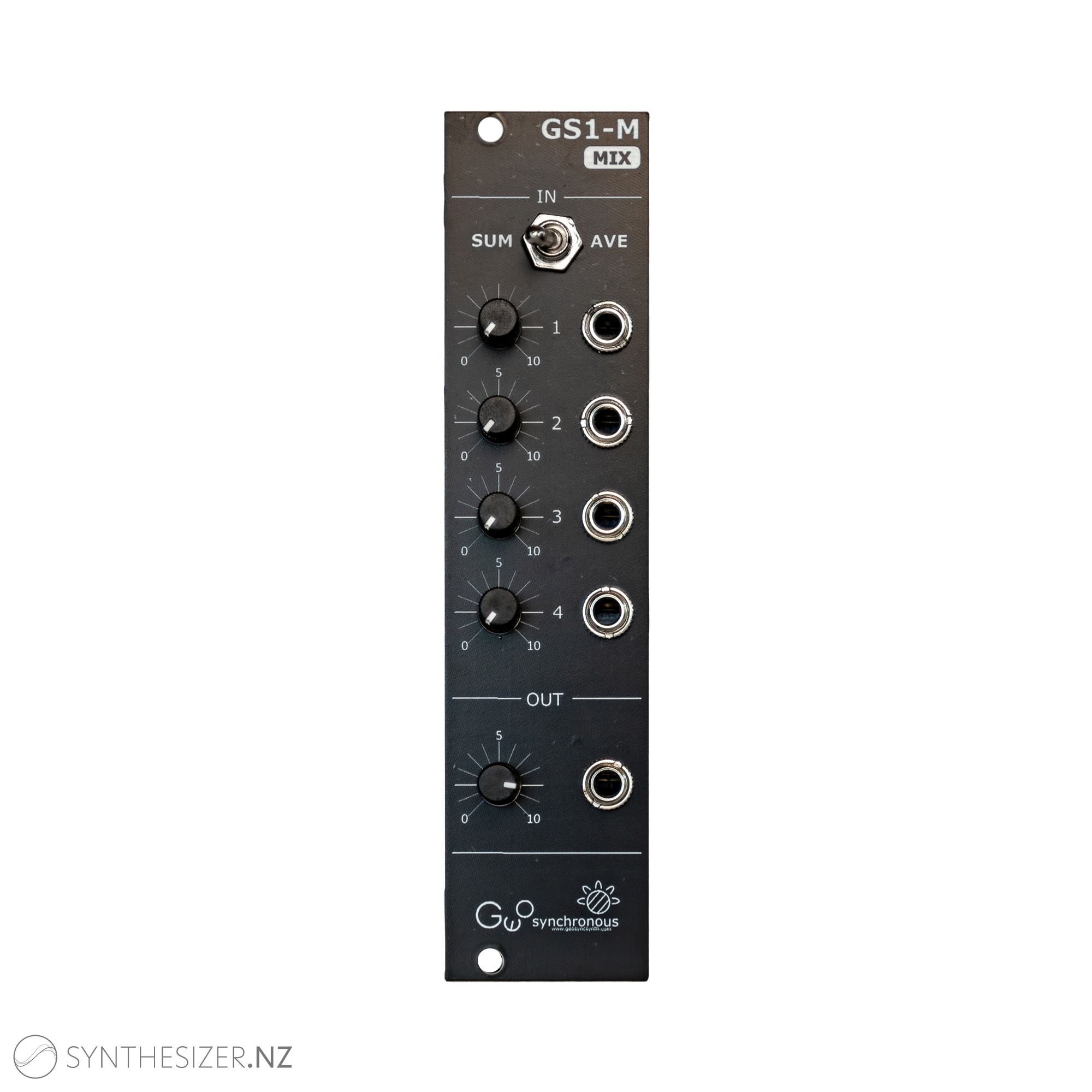 Geosynchronous GS1-M the switchable averaging or summing mixer - Synthesizer New Zealand