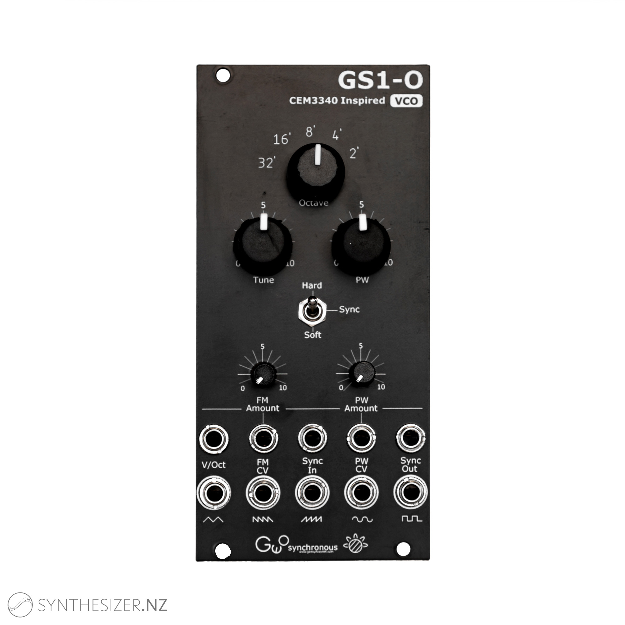 Geosynchronous Synths GS1-O the classic Curtis CEM3340 VCO IC - Synthesizer New Zealand