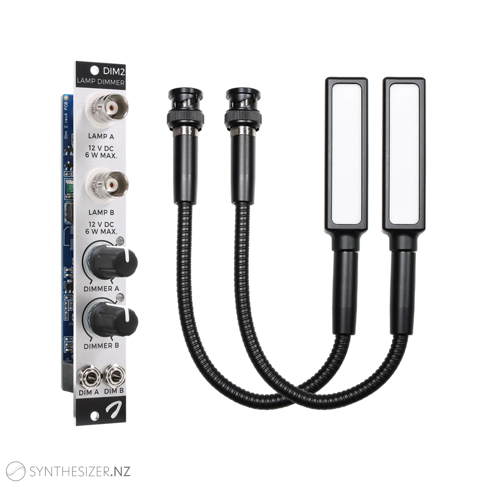 Dual BNC Connectors with gooseneck LED lights for synths - Synthesizer ...