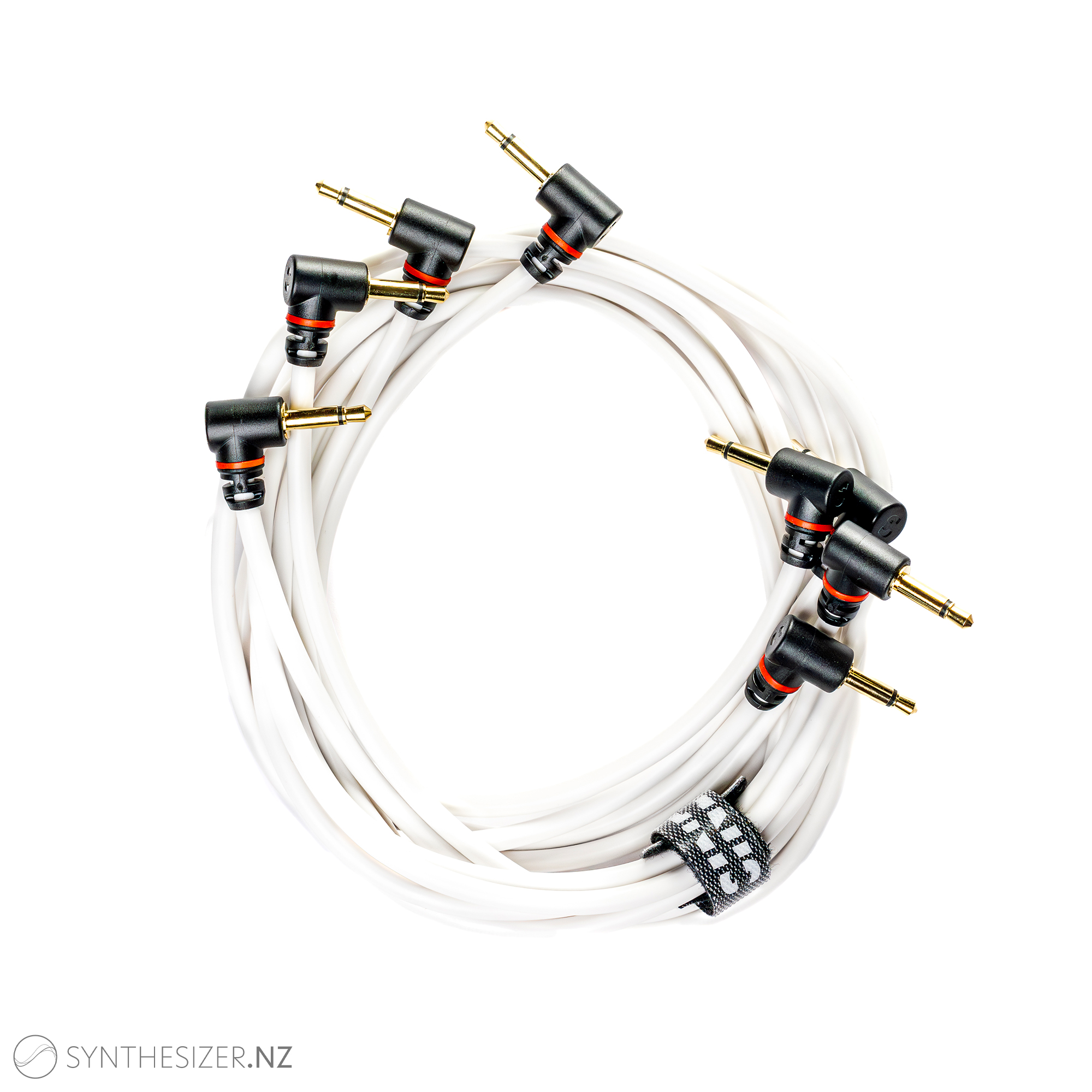Sine Cables 3.5mm Angled & PVC (White) - Synthesizer New Zealand