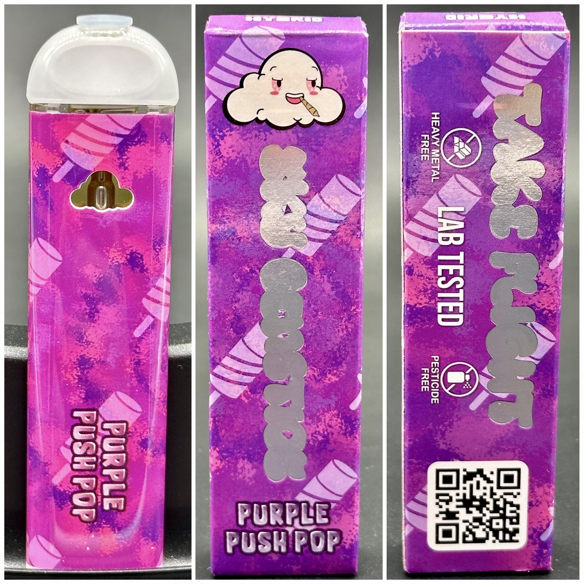 Purple Push Pop - 1g HYBRID disposable [Sky Genetics] - the-gas-station