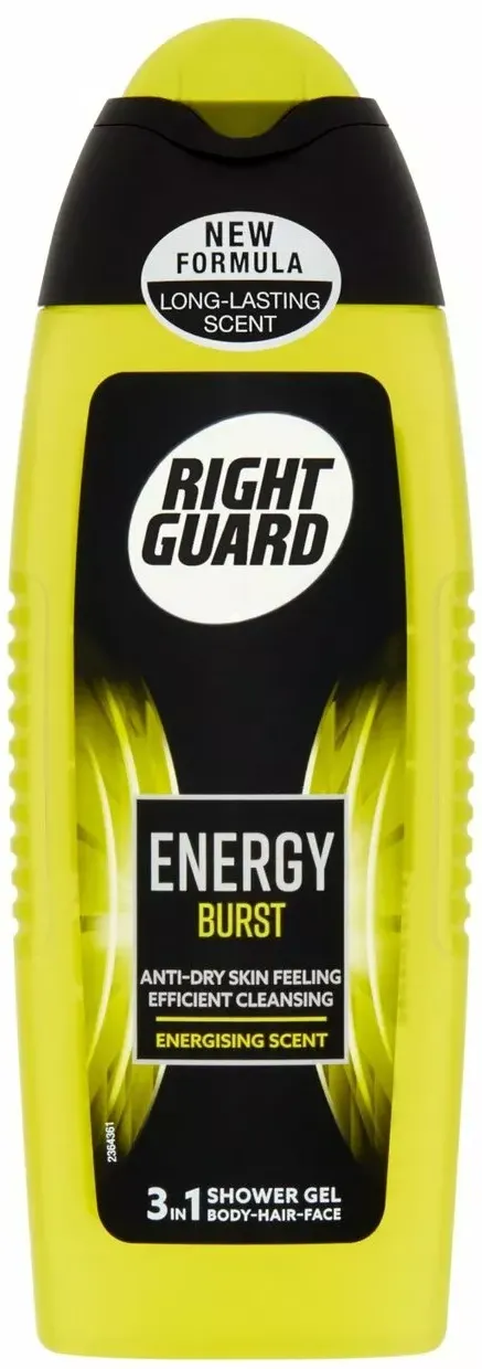Right Guard Shower Gel Energy Burst, EAN: undefined